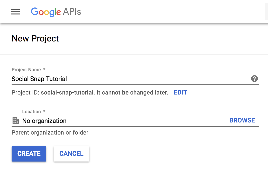 How to Setup Google App – Social Snap