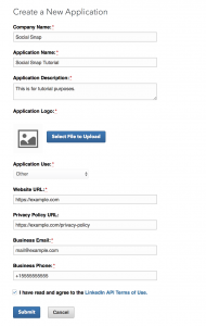 How to Setup LinkedIn App – Social Snap