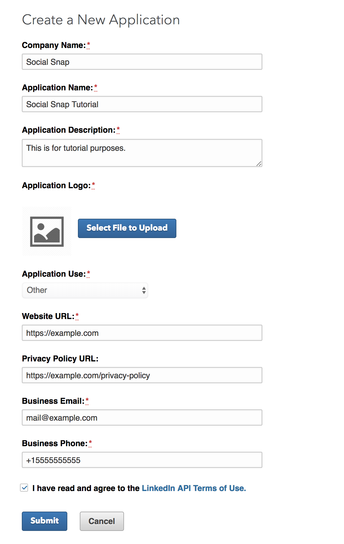 How to Setup LinkedIn App – Social Snap