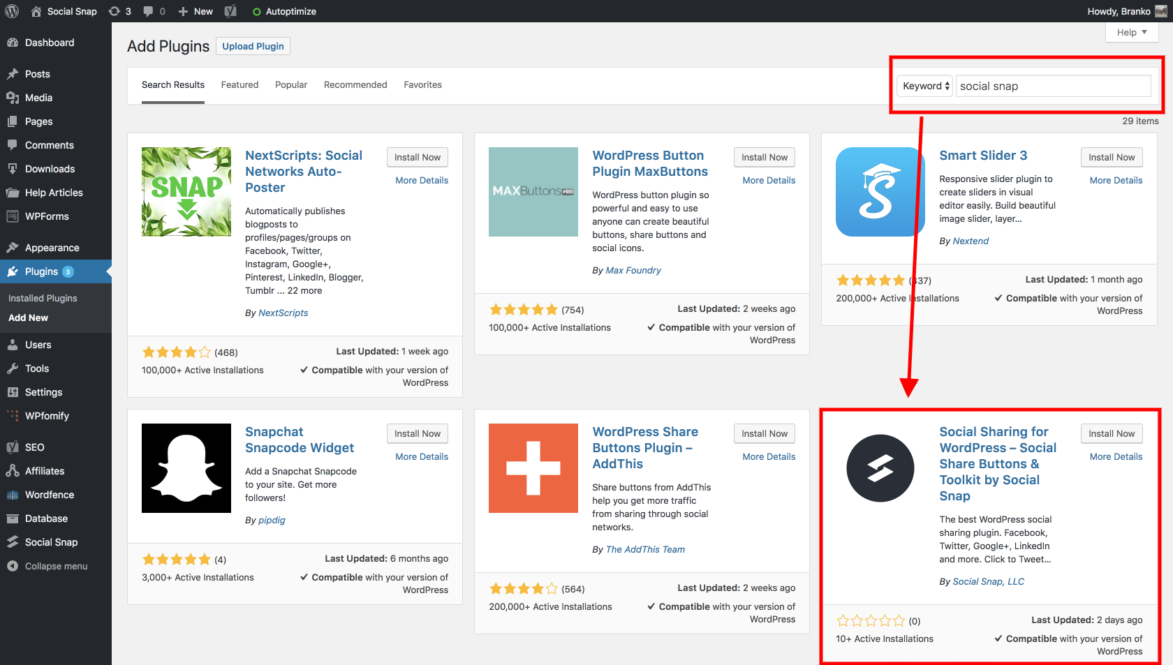 How to Install Social Snap Lite (Free) – Social Snap